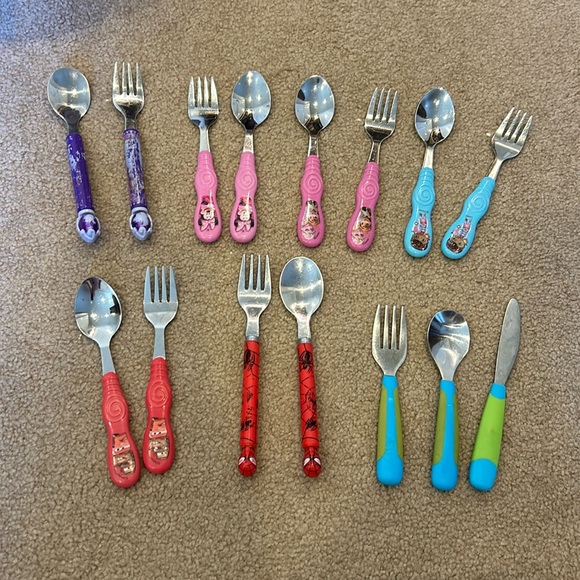 Dining | Seven Sets Of Kids Flatware | Poshmark